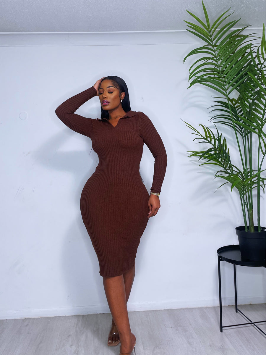 WOOLY BODYCON DRESS – House of Zimma